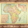 1965 AFRICA Old Map of Africa LARGE Map Poster About African Continent ...