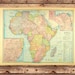 1965 AFRICA Old Map of Africa LARGE Map Poster About African Continent ...