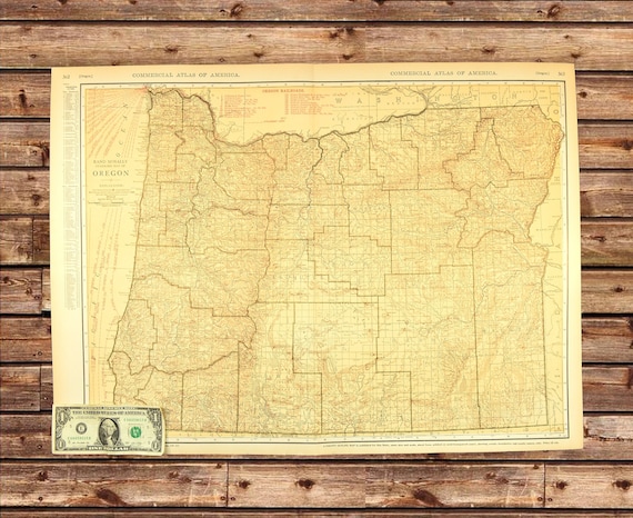Large Map Of Oregon