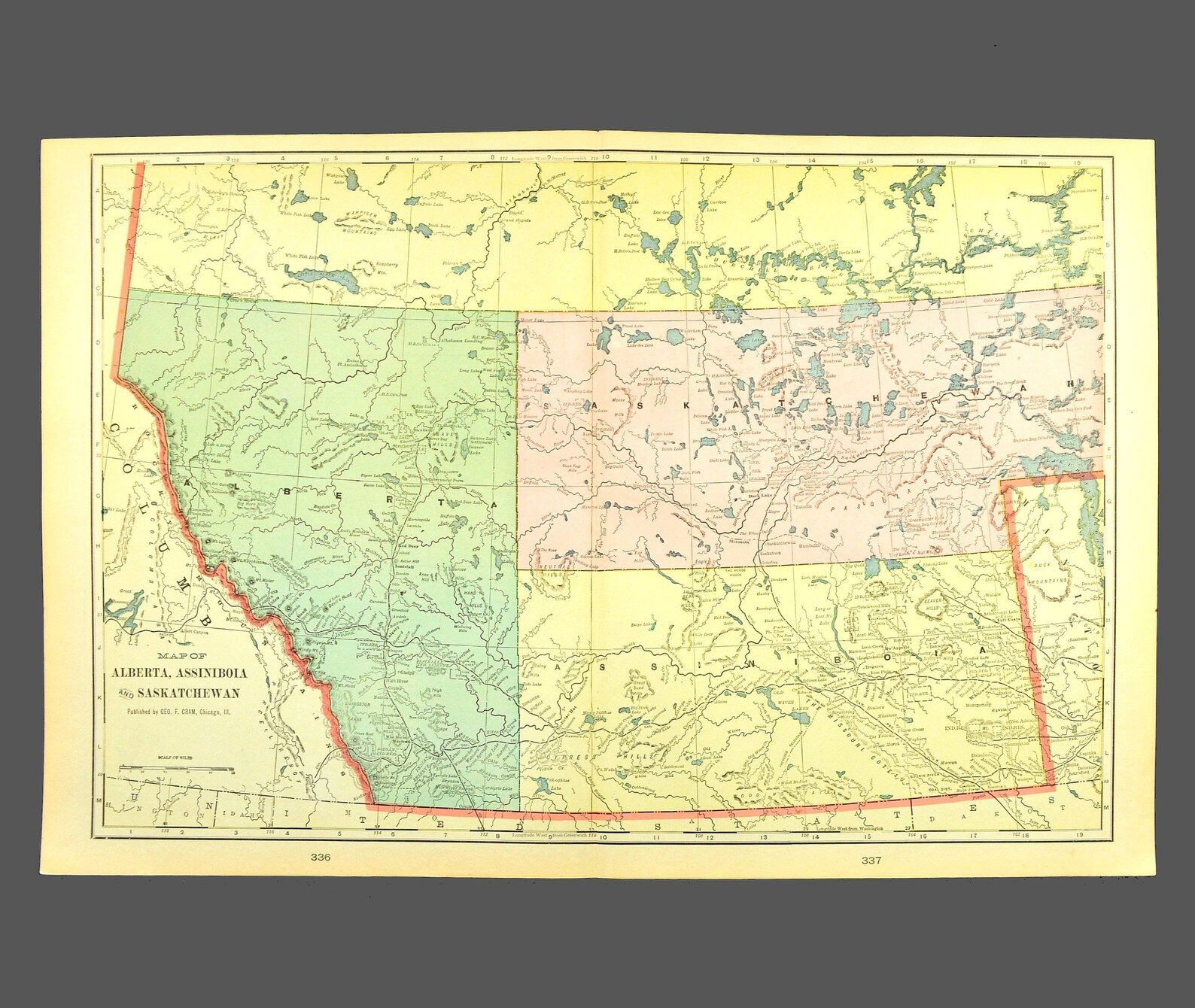 Alberta Map of Alberta Wall Decor Art LARGE Saskatchewan Map | Etsy