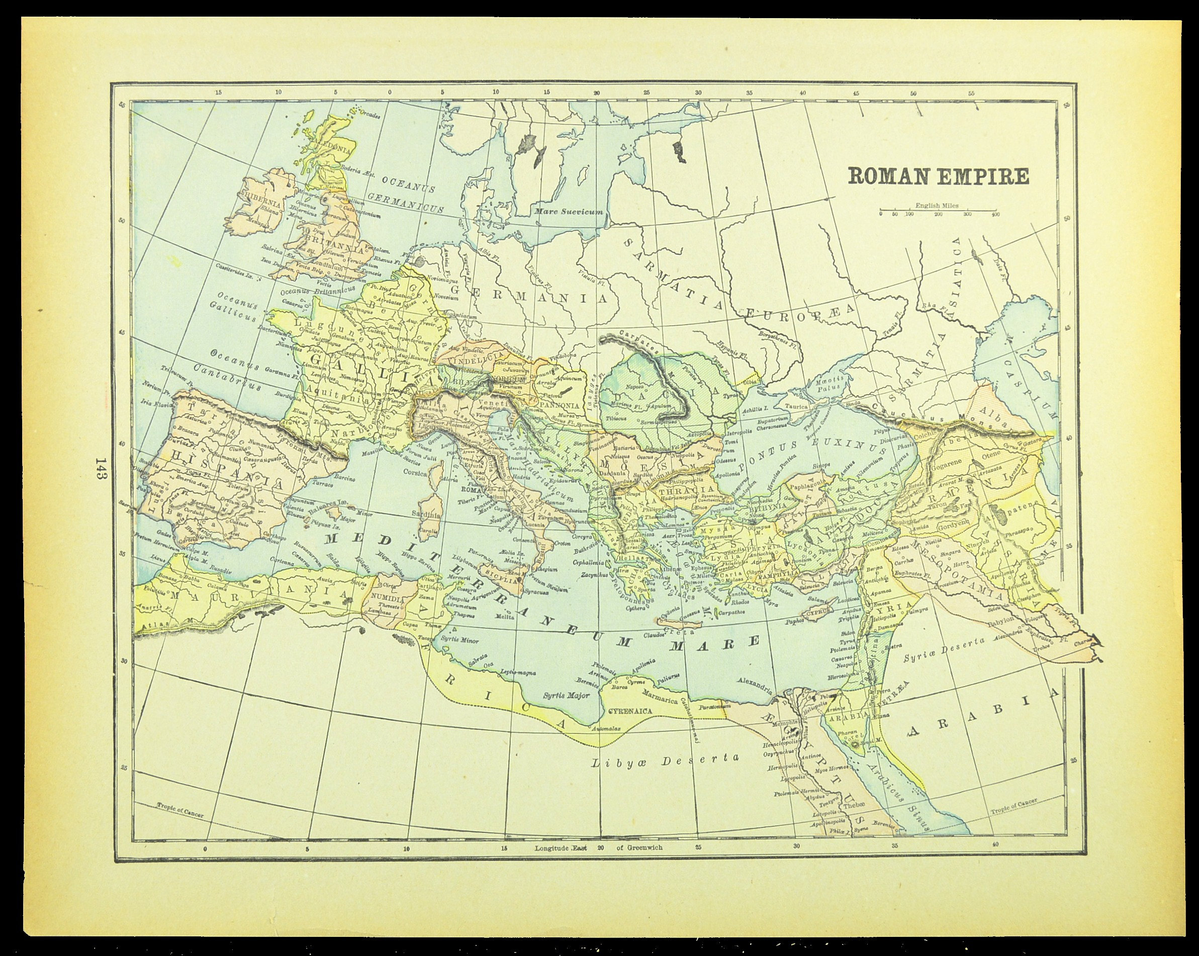 Antiguo IMPERIO ROMANO Mapa de Europa Arte mural Antigüedad - Etsy México