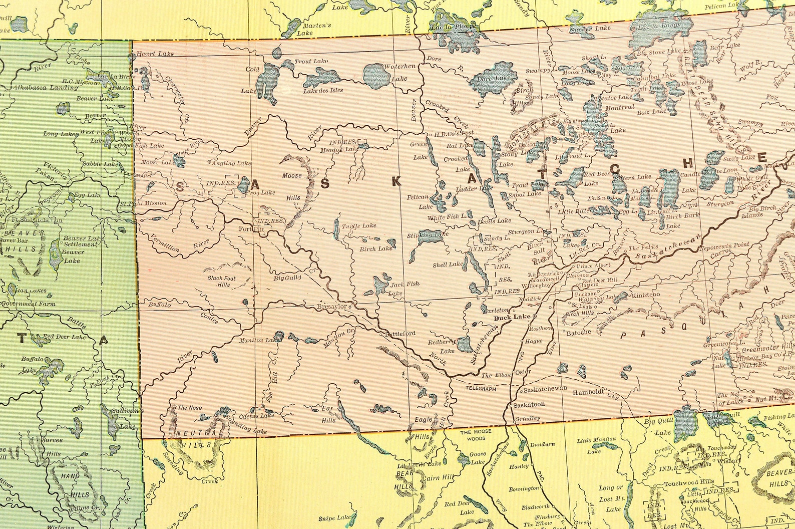Alberta Map of Alberta Wall Decor Art LARGE Saskatchewan Map | Etsy