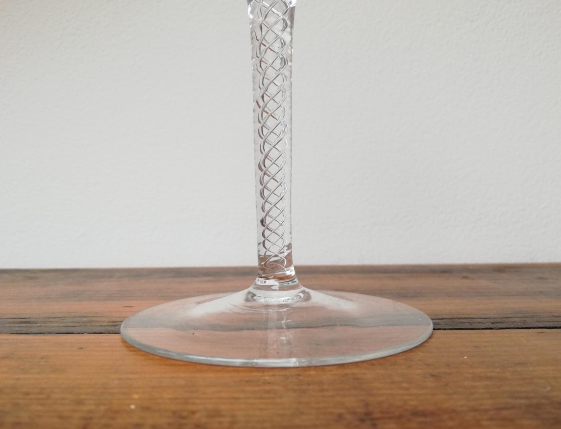 Crystal Airtwist Spiral Stem Glass - Etsy