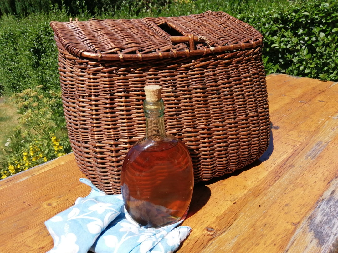 Antique Pumpkin Seed Hip Flask - Etsy