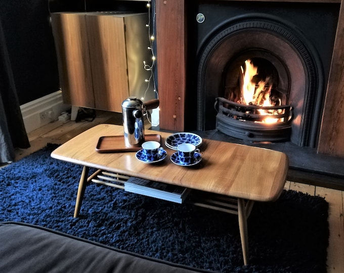 Vintage Ercol Coffee Table With Magazine Rack - Model No.398 - Etsy UK