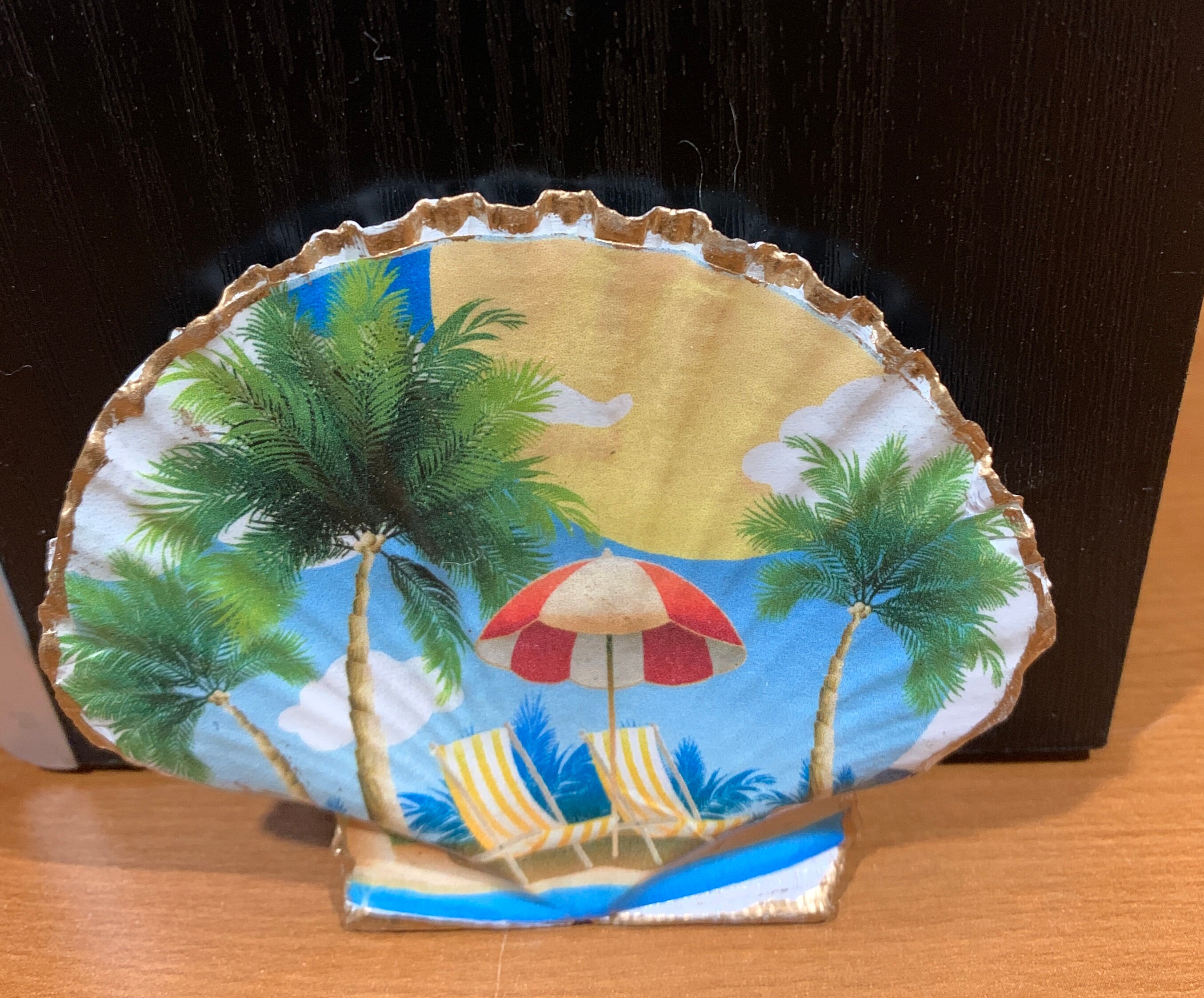 Handmade Decoupage Sea Shell Beach Theme - Etsy