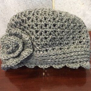 Ladies Clouch Hat With Flower - Etsy