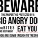 FUNNY BEWARE Sign 12 X 12 - Etsy
