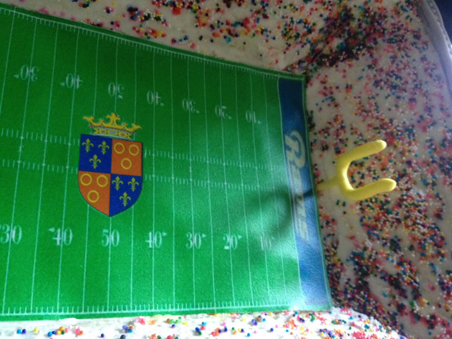 FOOTBALL FIELD Cake Topper Kit - Etsy