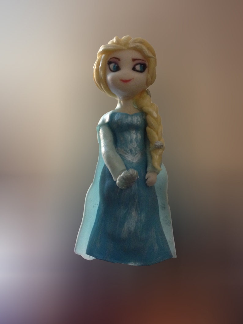 Hand Sculpted Edible Cake Toppers: Young Snow Queen - Etsy