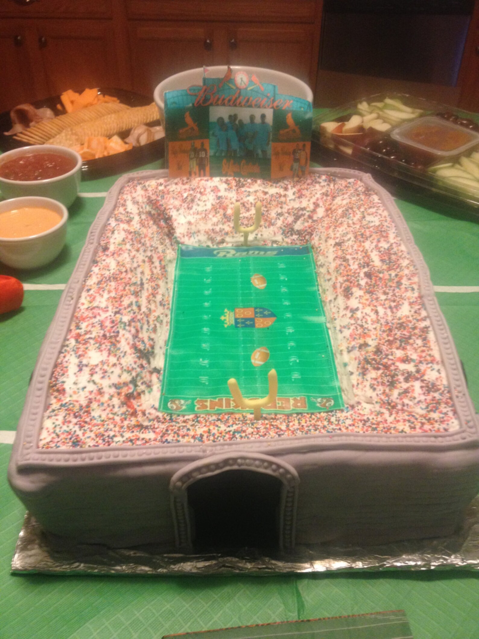 FOOTBALL FIELD Cake Topper Kit - Etsy