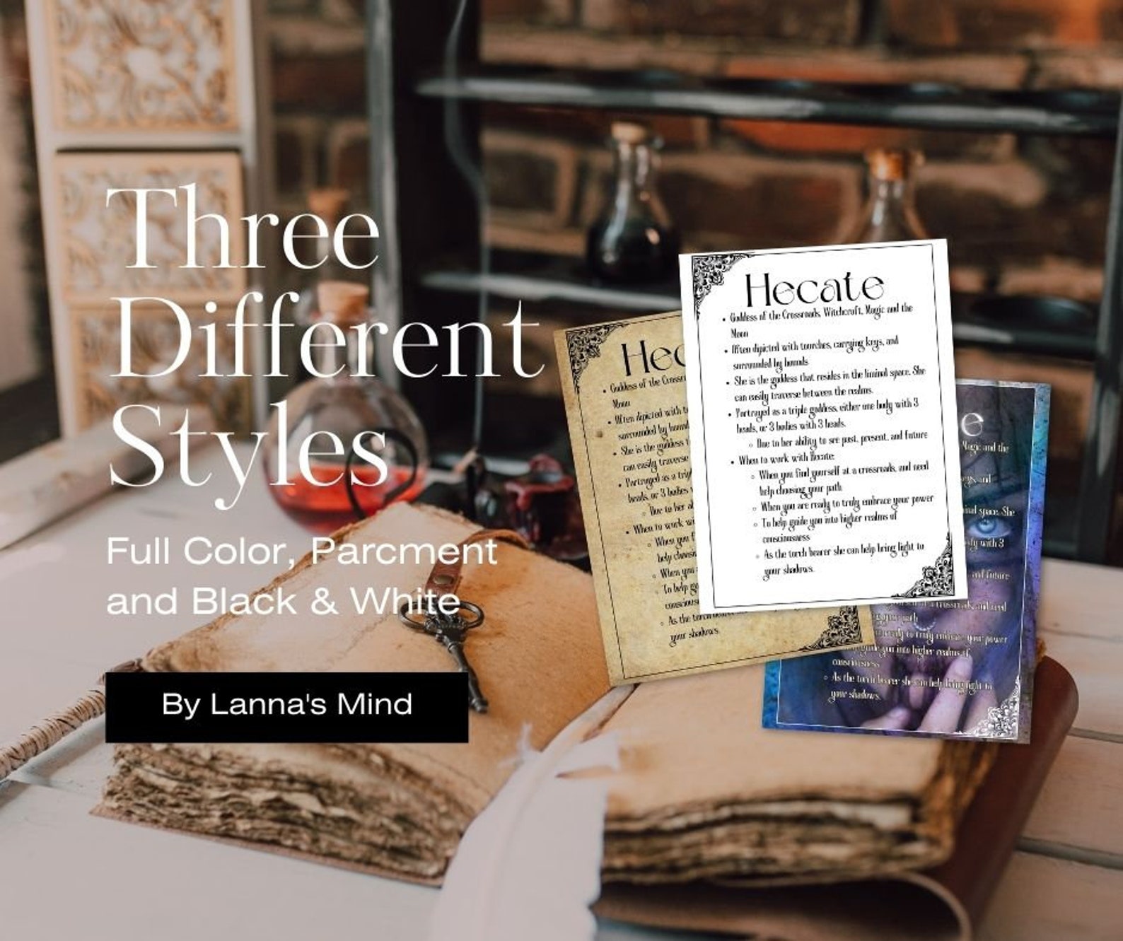 Goddess Grimoire Pages Bundle for Wickedly Wonderful Witches - Etsy