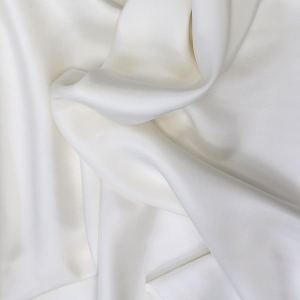 Luxury off White Stretch Crepe Fabric, 2 Way Stretch Crepe Textured ...