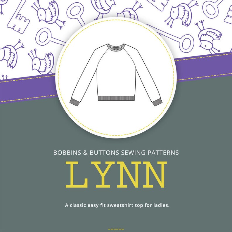 Sewing Pattern Lynn Ladies Sweatshirt Sizes XS XXL - Etsy UK