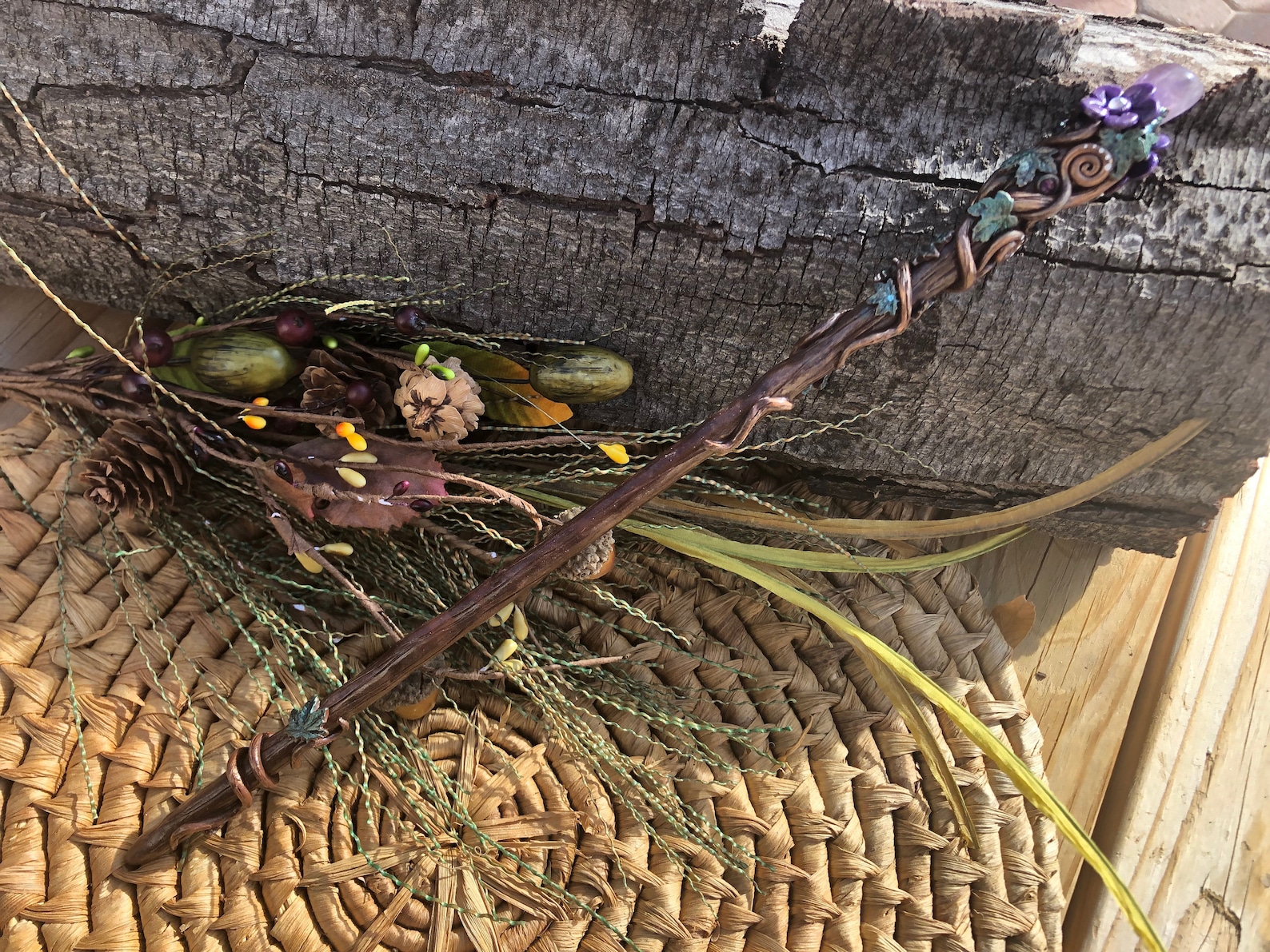 Amethyst Crystal Wand fairy Wand-wizard Witch Wand-nature - Etsy