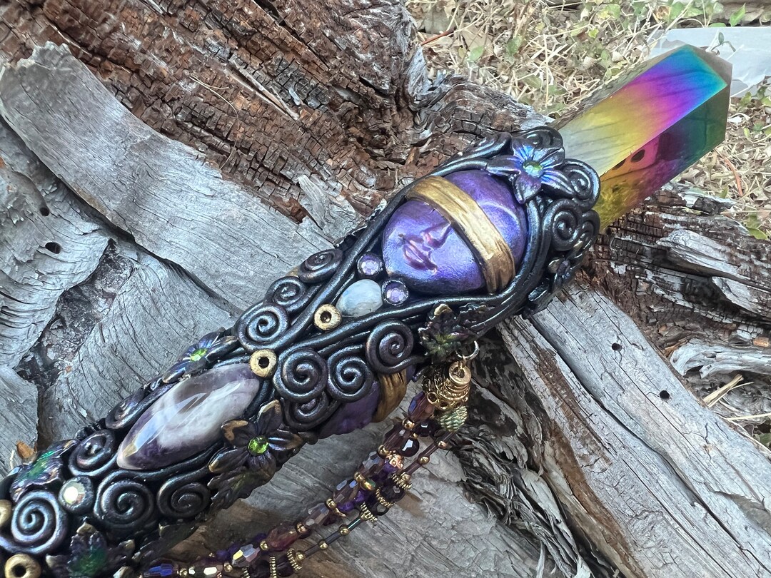 Lady Moonlight Wand healing Wand-wizard Witch Wand-nature Wand - Etsy