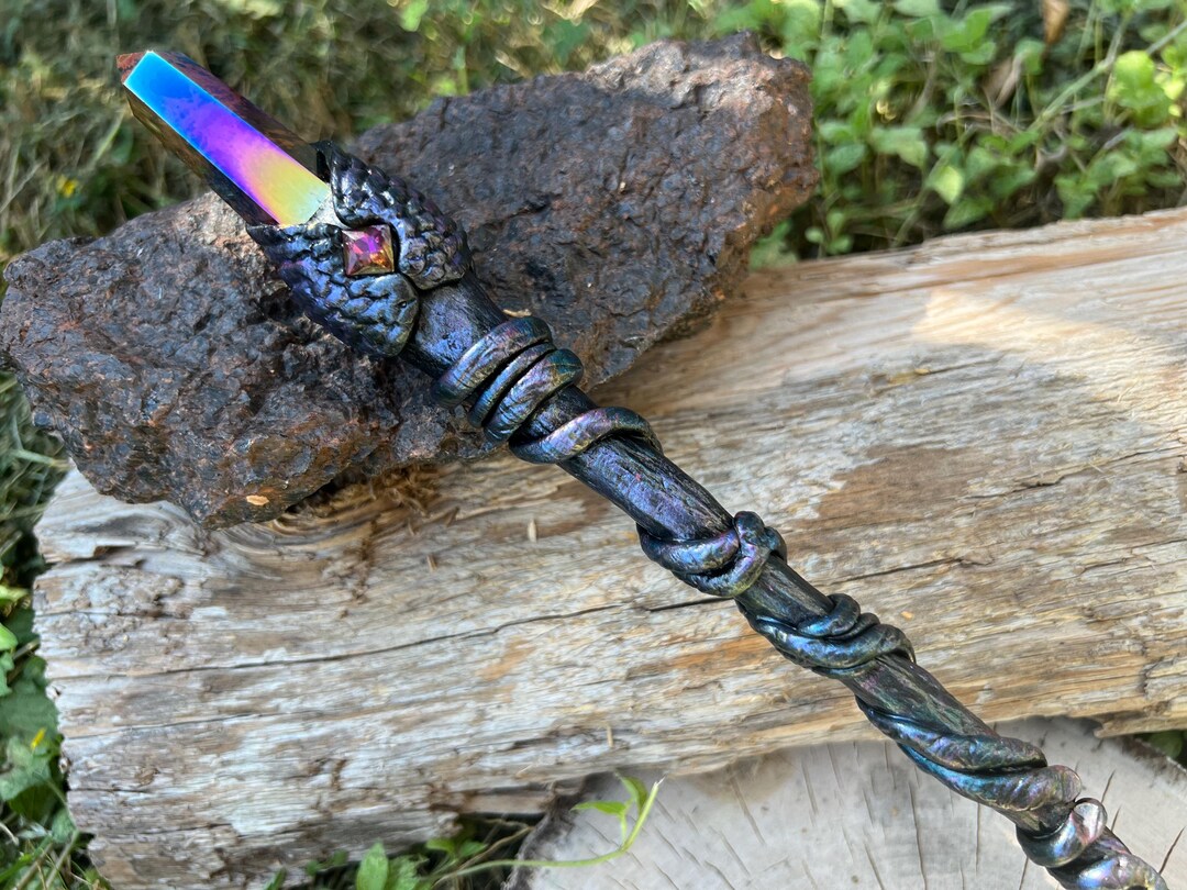 Wing Moonlight Wand -fairy Wand-wizard Witch Wand-nature Wand - Etsy