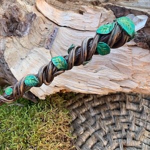 Clear Quartz Leaf Wand-flower Fairy Magic Wand-nature Woodland Wand - Etsy