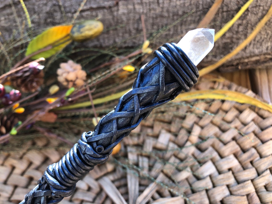 Crystal Wand Quartz witch Wand Wizard Wand - Etsy UK