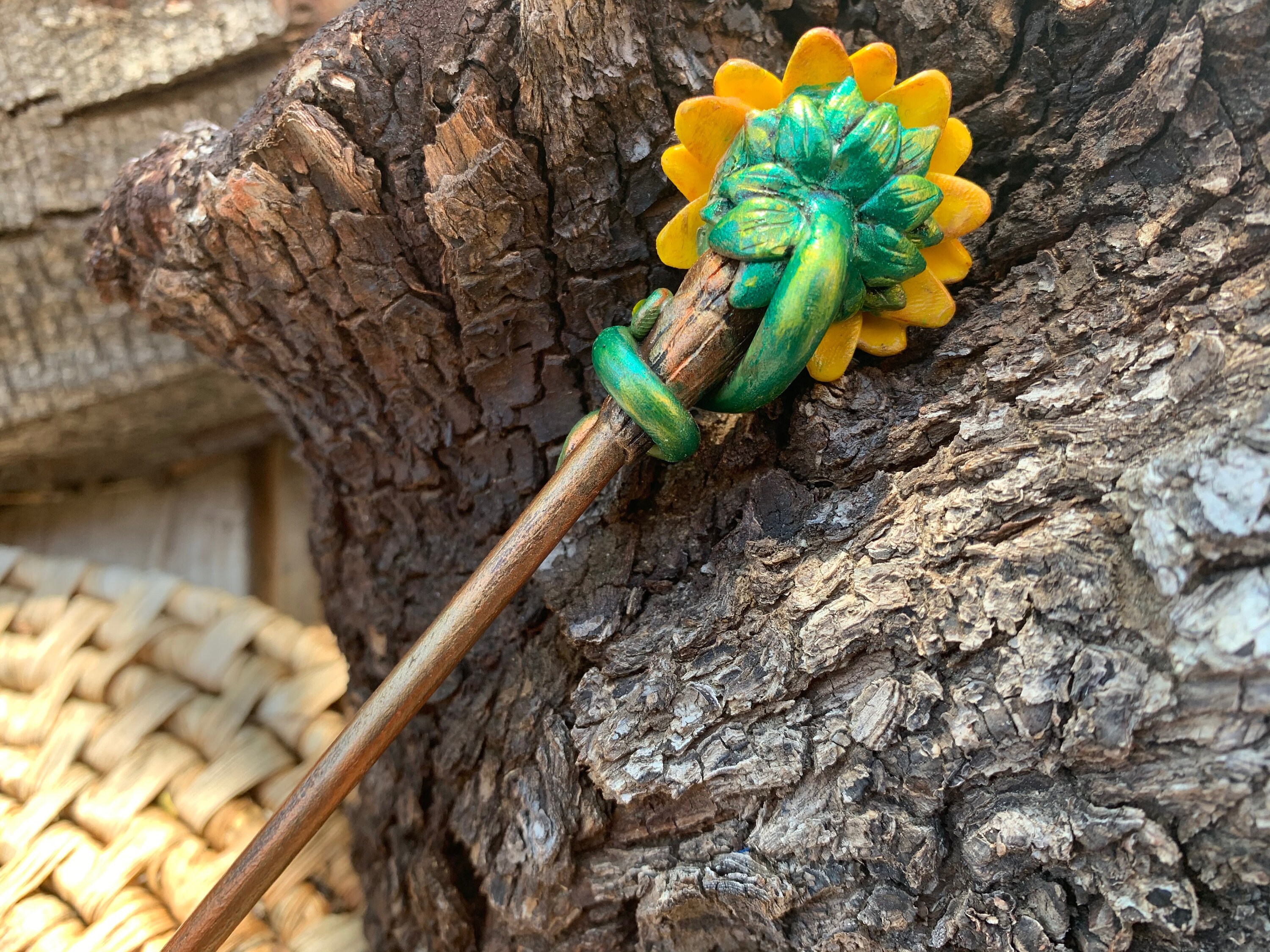 Sunflower Hair Stick-chinese Style Hair Stick-hair Pin-hair - Etsy