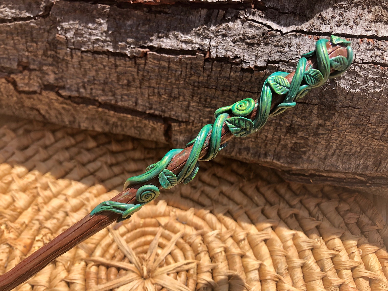 The Creeping Wand -fairy Wand-wizard Witch Wand-nature Wand - Etsy