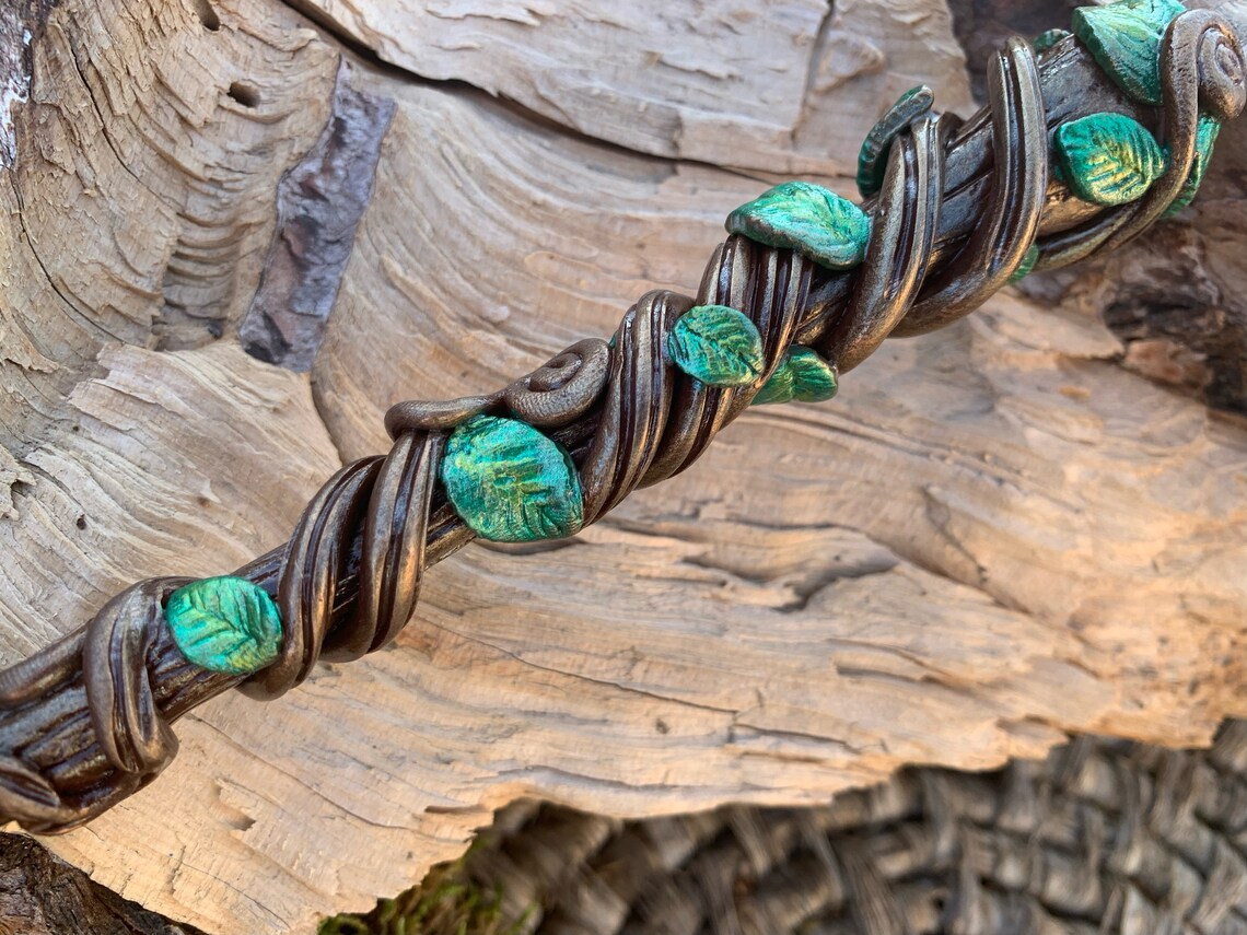 Clear Quartz Leaf Wand-flower Fairy Magic Wand-nature Woodland | Etsy