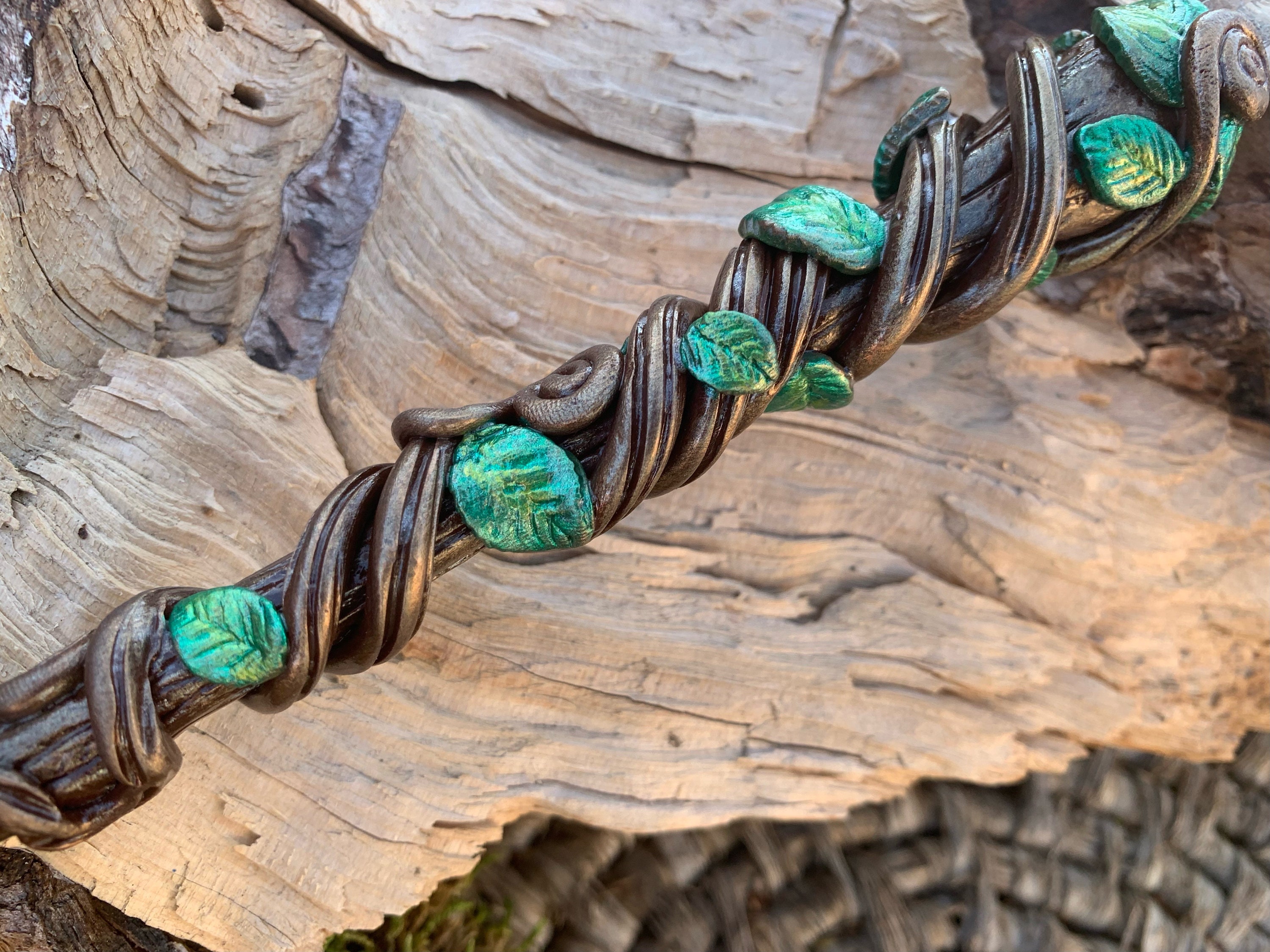 Clear Quartz Leaf Wand-flower Fairy Magic Wand-nature Woodland | Etsy