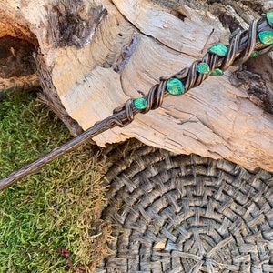 Clear Quartz Leaf Wand-flower Fairy Magic Wand-nature Woodland Wand - Etsy