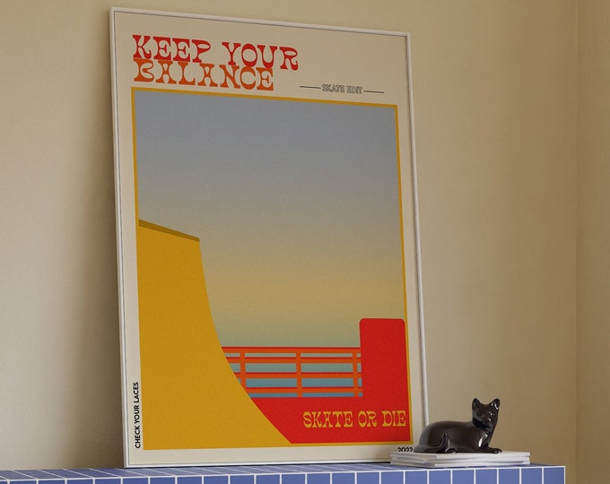 Thrasher Magazine Hand Painted Poster Print, High Quality Matte Paper ...