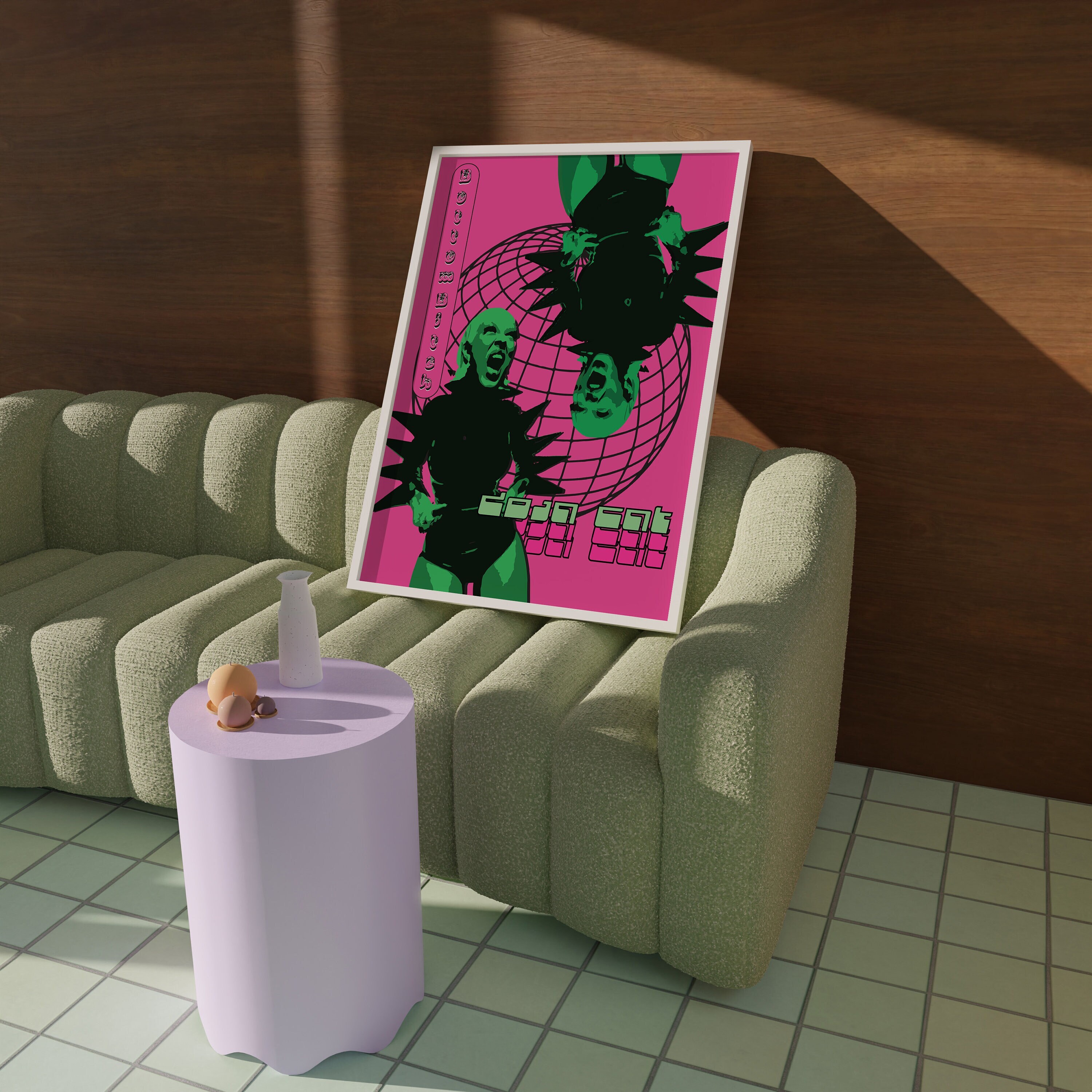 Doja Cat Poster Hot Pink Amala Wall Art Hyperpop Print - Etsy