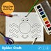 Halloween Spider Craft, Color & Build Activity (digital Download) - Etsy