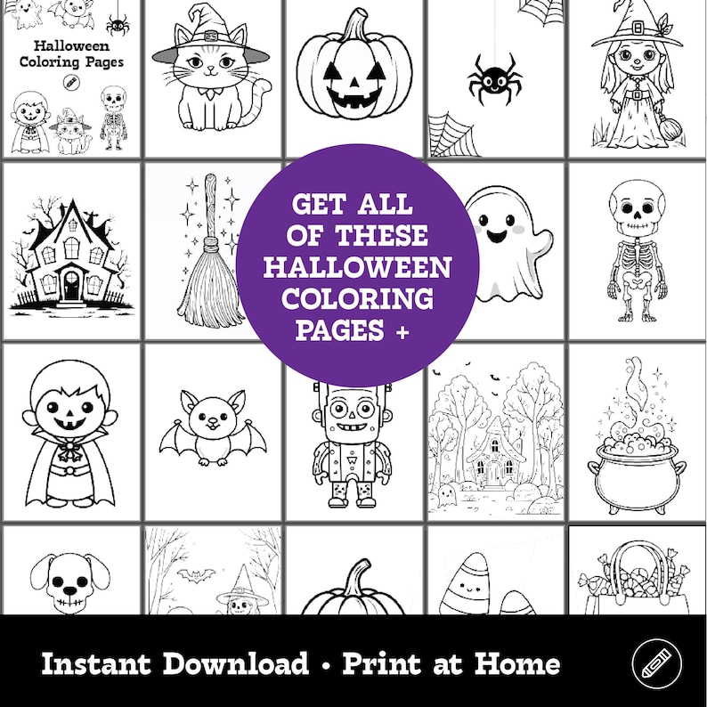 Kids Halloween Activity Bundle Coloring Pages Halloween Activities Prek ...