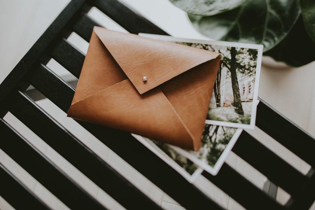 Vegan Leather Envelope for Prints, Envelope for Photos, 4x6 and 5x7 ...
