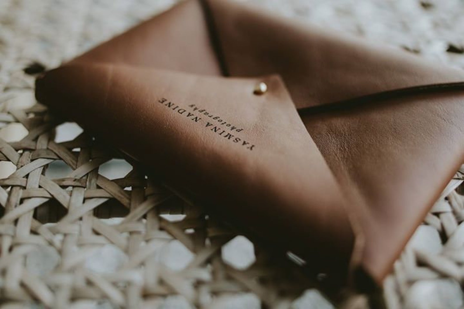 Set of 5 Classic Leather Envelopes for Prints | Cognac Brown ...