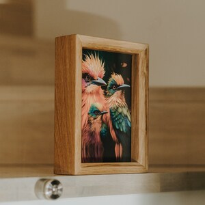 Wooden Photo Frame Set, Solid Wood Tabletop Image Holder, Rustic Wall ...
