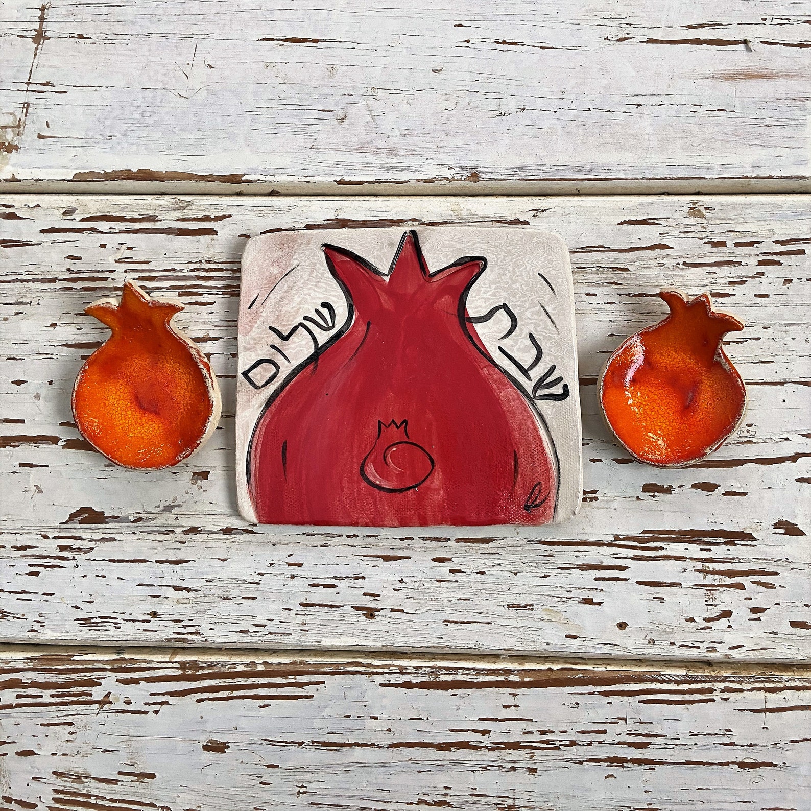 Ceramic Shabbat Candlestick With Tray Shabbat Candleholders - Etsy