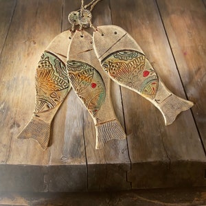 Handmade Ceramic Fish, Ceramic Fish Sculpture, Fish Wall Hanging ...
