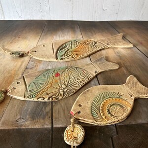 Handmade Ceramic Fish, Ceramic Fish Sculpture, Fish Wall Hanging ...