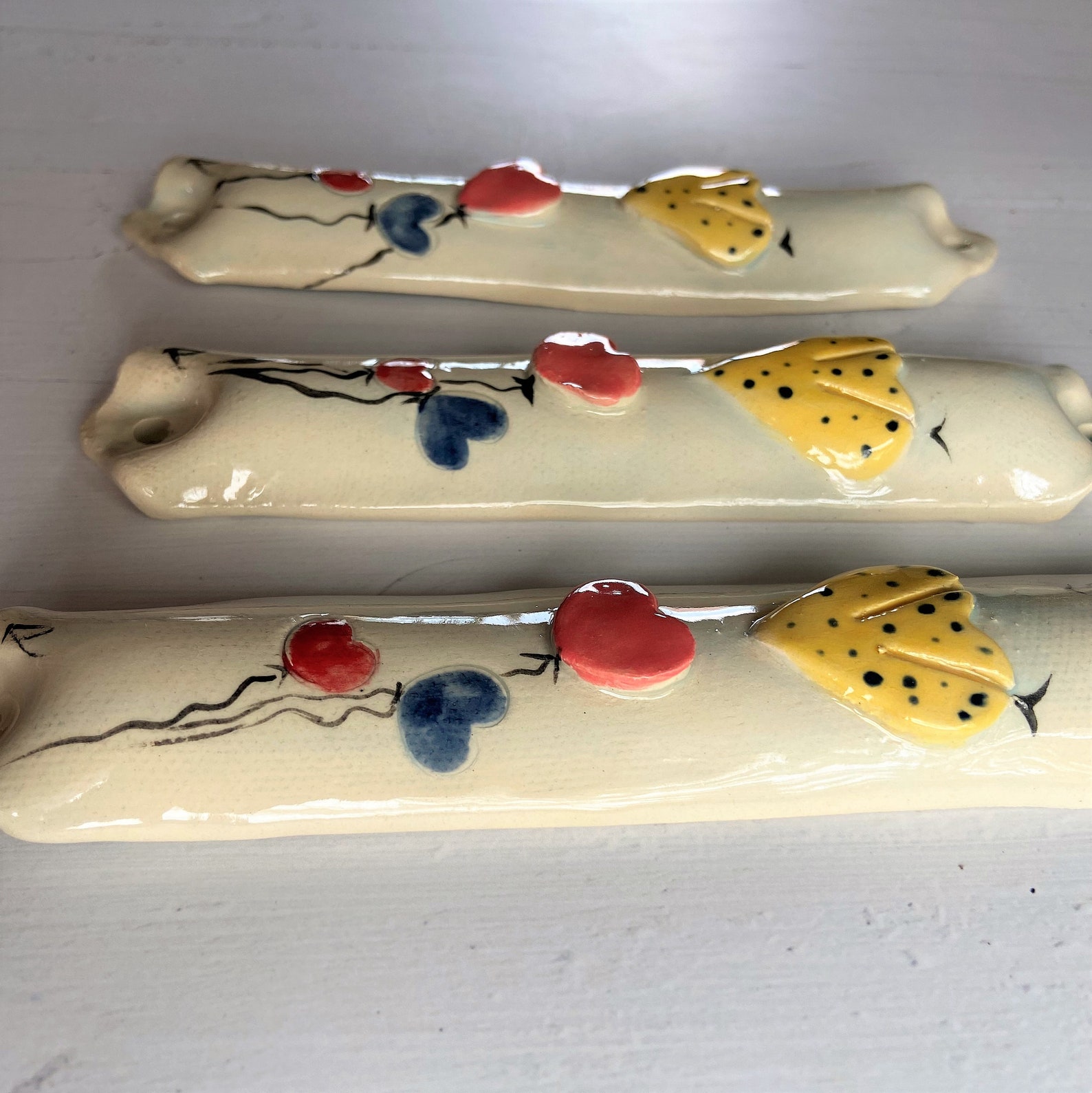 Israeli Ceramic Art, Handmade Gife, Handmade Ceramic Mezuzah Case ...