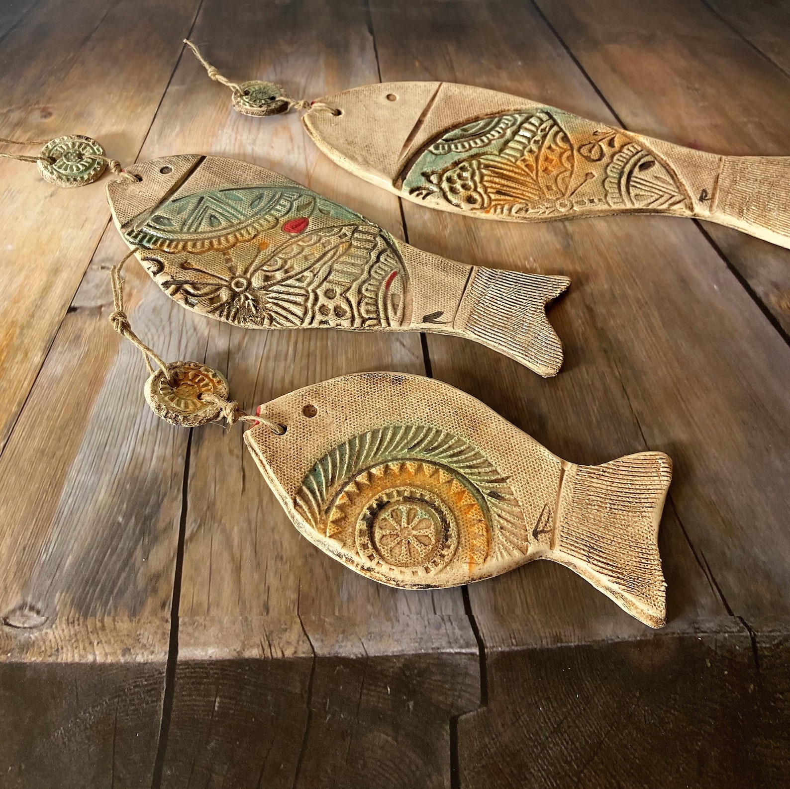 Handmade Ceramic Fish, , Ceramic Fish Sculpture, Fish Wall Hanging ...