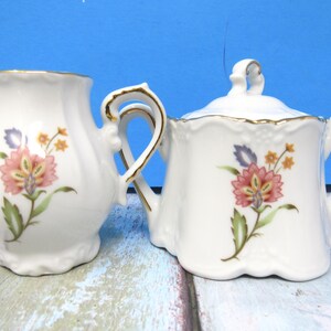Lovely Cream and Sugar Bowl Set Both Pieces Included, Made by Winrose ...