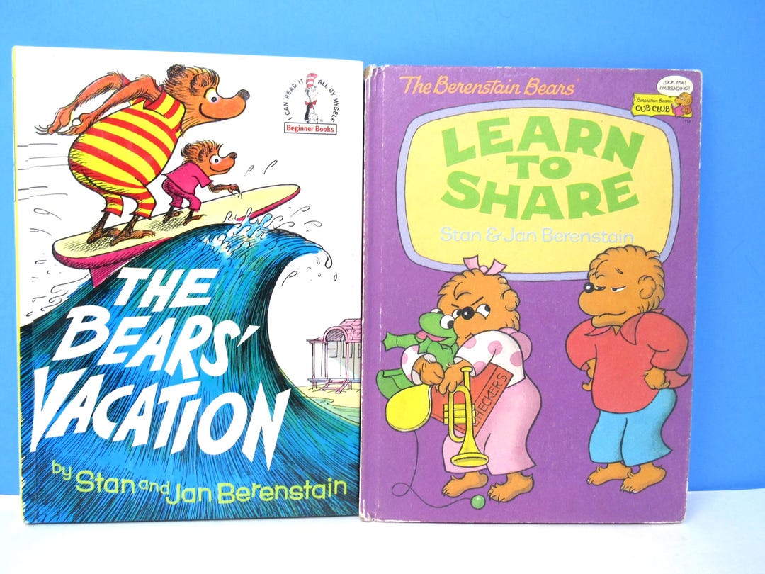 Hardcover Vintage Berenstain Bear Books by Stan & Jan Berenstain "learn ...