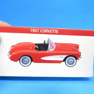 CORVETTE MODEL 1957 Corvette Metal Diecast New in Box Rubber Tires ...