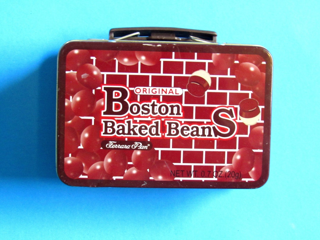 Retro Candy Tin 'boston Baked Beans' - Retro Metal Tin for Decor, Coins ...