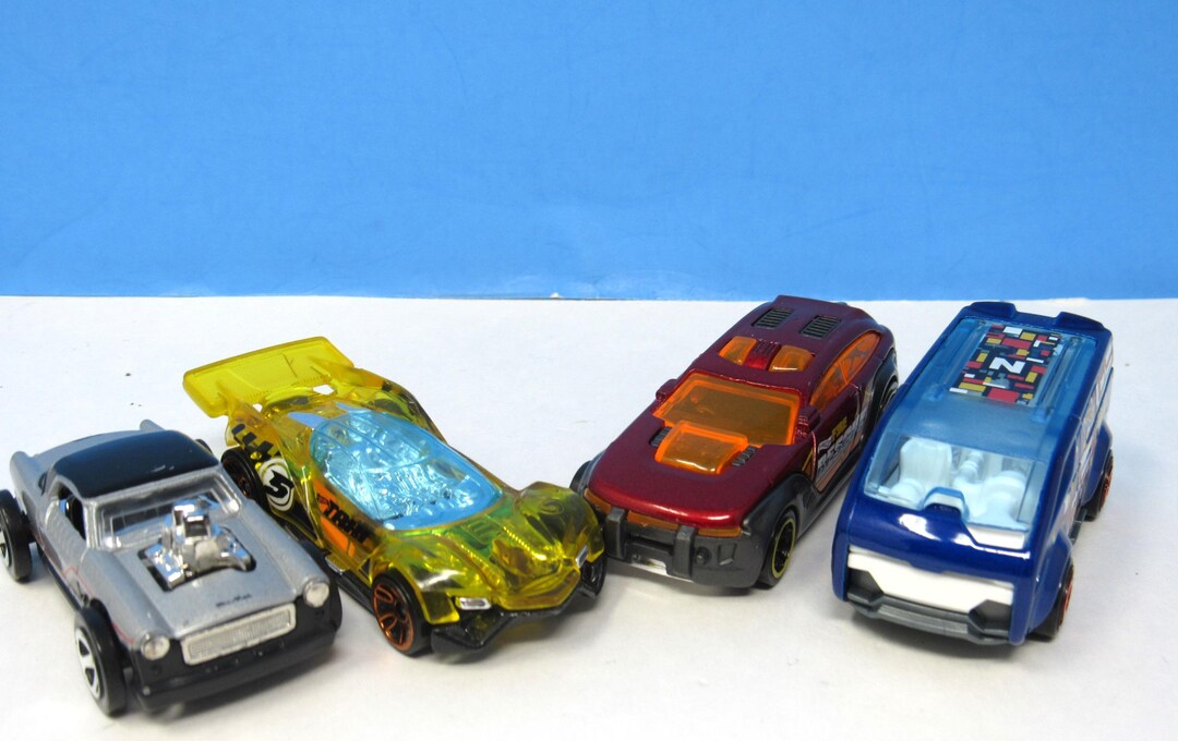 4pc Toy Car Bundle Diecast Hot Wheels Cars Set, Metal Toy Cars ...