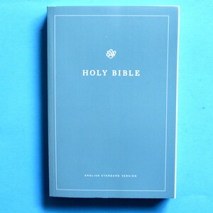 Paperback Holy Bible, Blue English Standard Version - Etsy