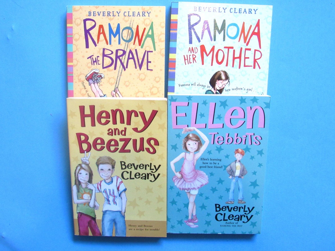 4 Book Set by Beverly Cleary Paperbacks ellen Tebbits ramona and Her ...