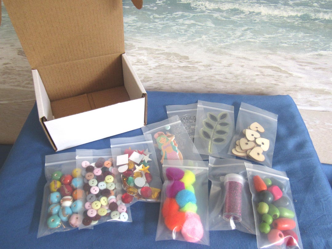 BOGO SALE A Craft Supply Box Has 10 Bags of Wonderful Craft Selections ...
