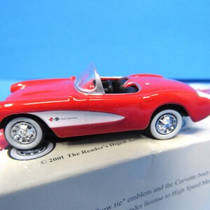 CORVETTE MODEL 1957 Corvette Metal Diecast New in Box Rubber Tires ...