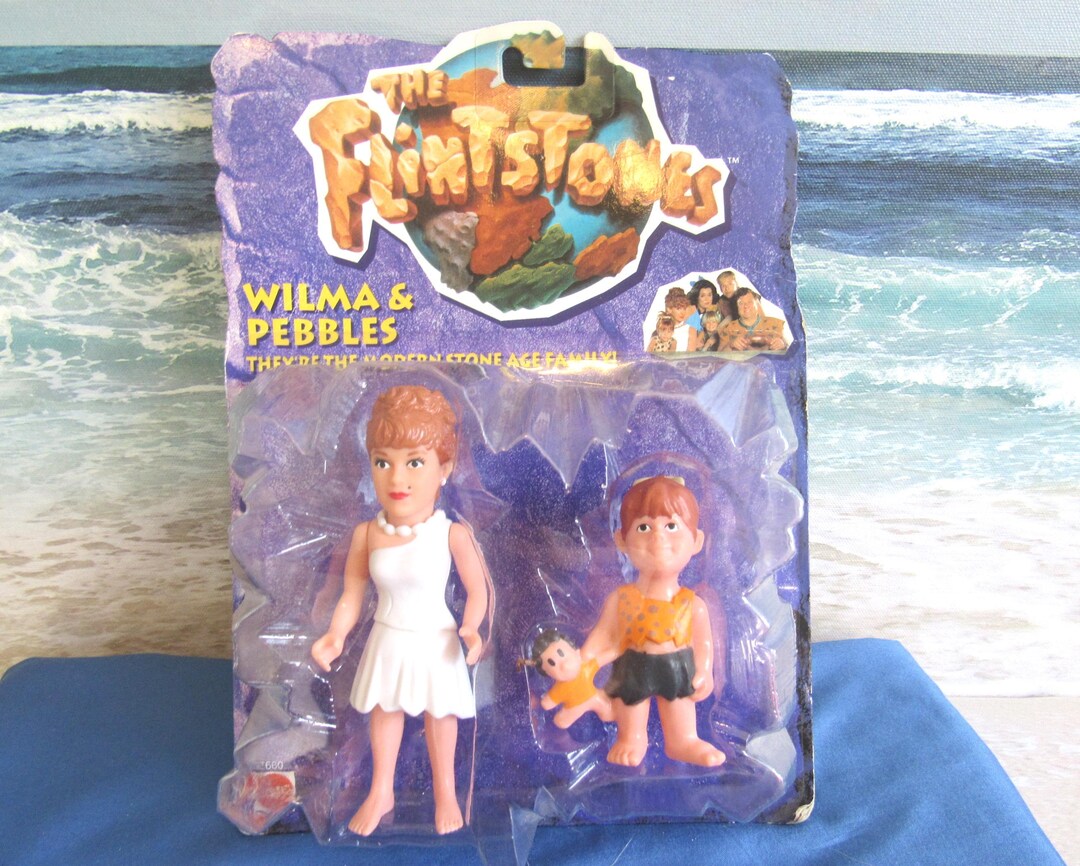 Collectible Vintage Toy Figurine From the Flintstones wilma and Pebbles ...